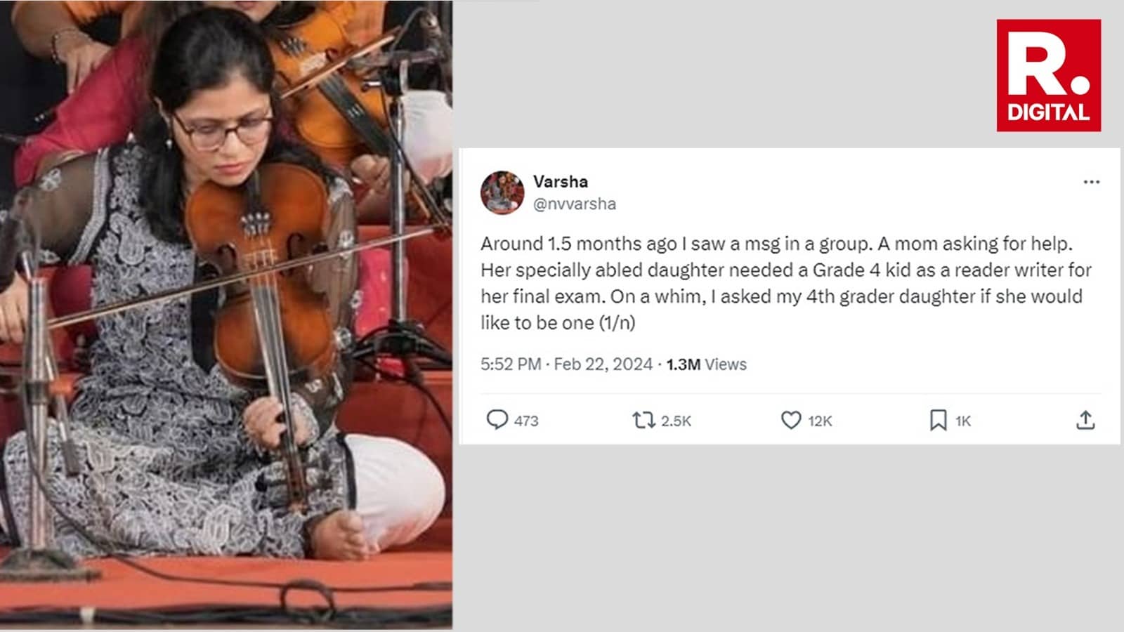 Mother's Post Goes Viral About Daughter Helping Specially-Abled Child ...