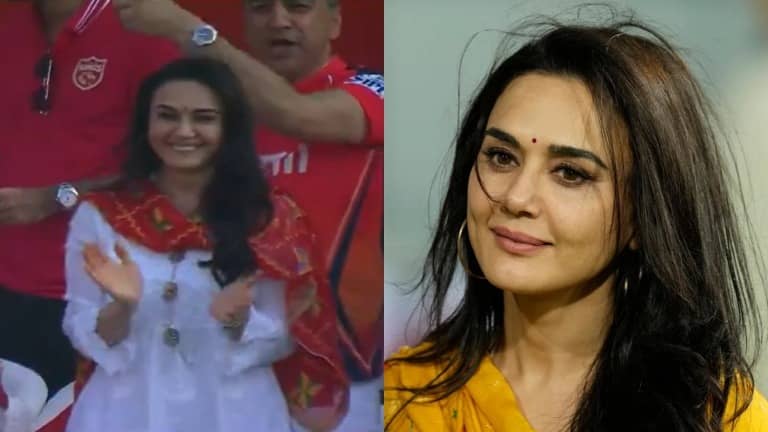 WATCH - Preity Zinta's VIRAL reaction after MS Dhoni was left STUMPED by bowler Harshal Patel ...