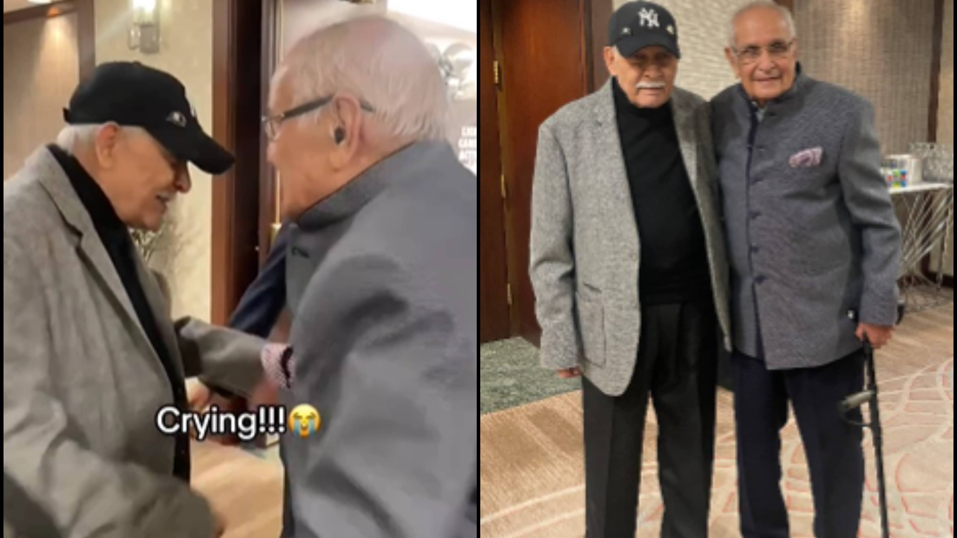 Emotional Reunion of Childhood Friends Separated in 1947 Partition Goes ...