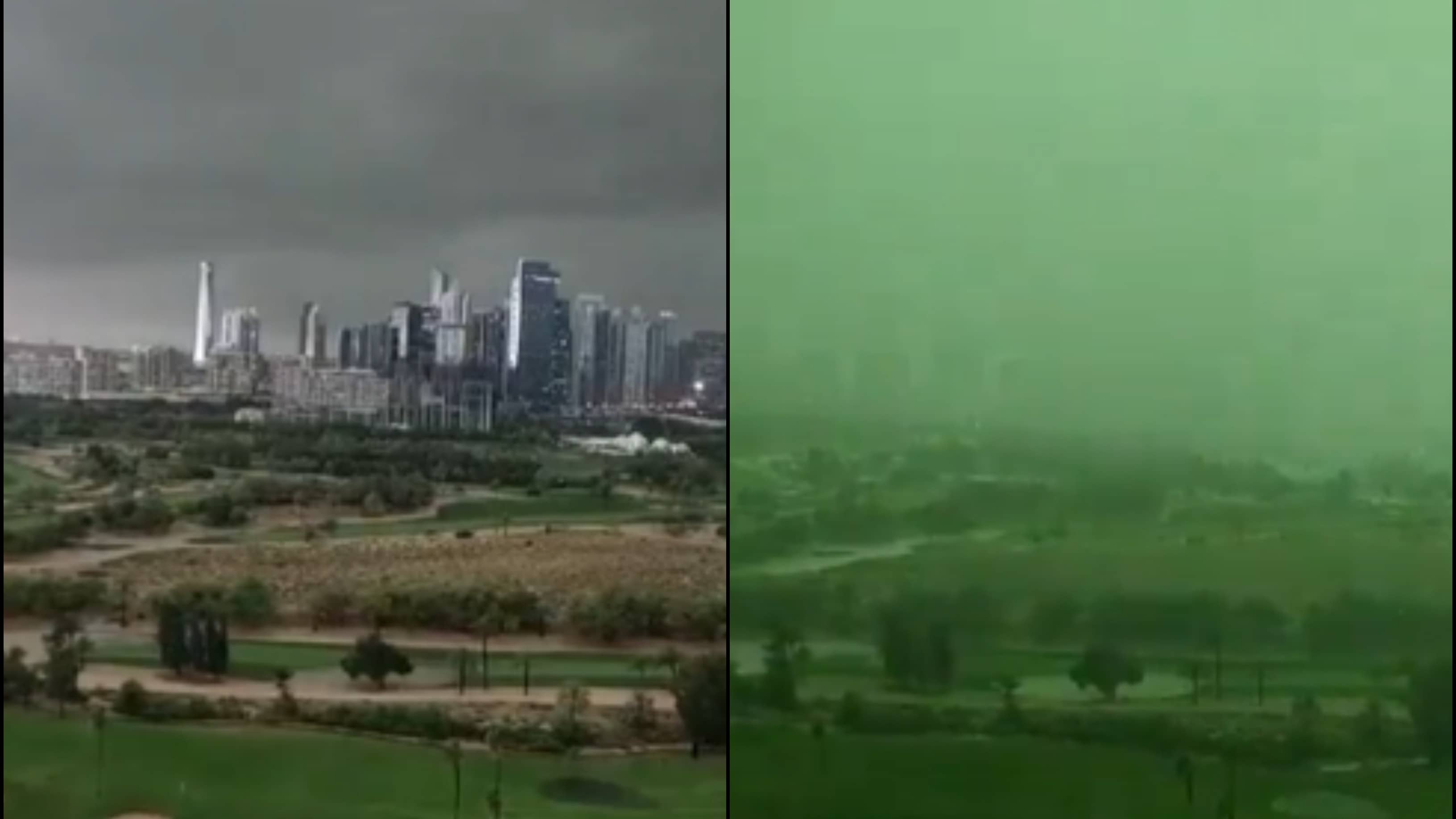 Time Lapse Video Of Dubai Rainstorm Goes Viral, Sky Turned Green Like ...