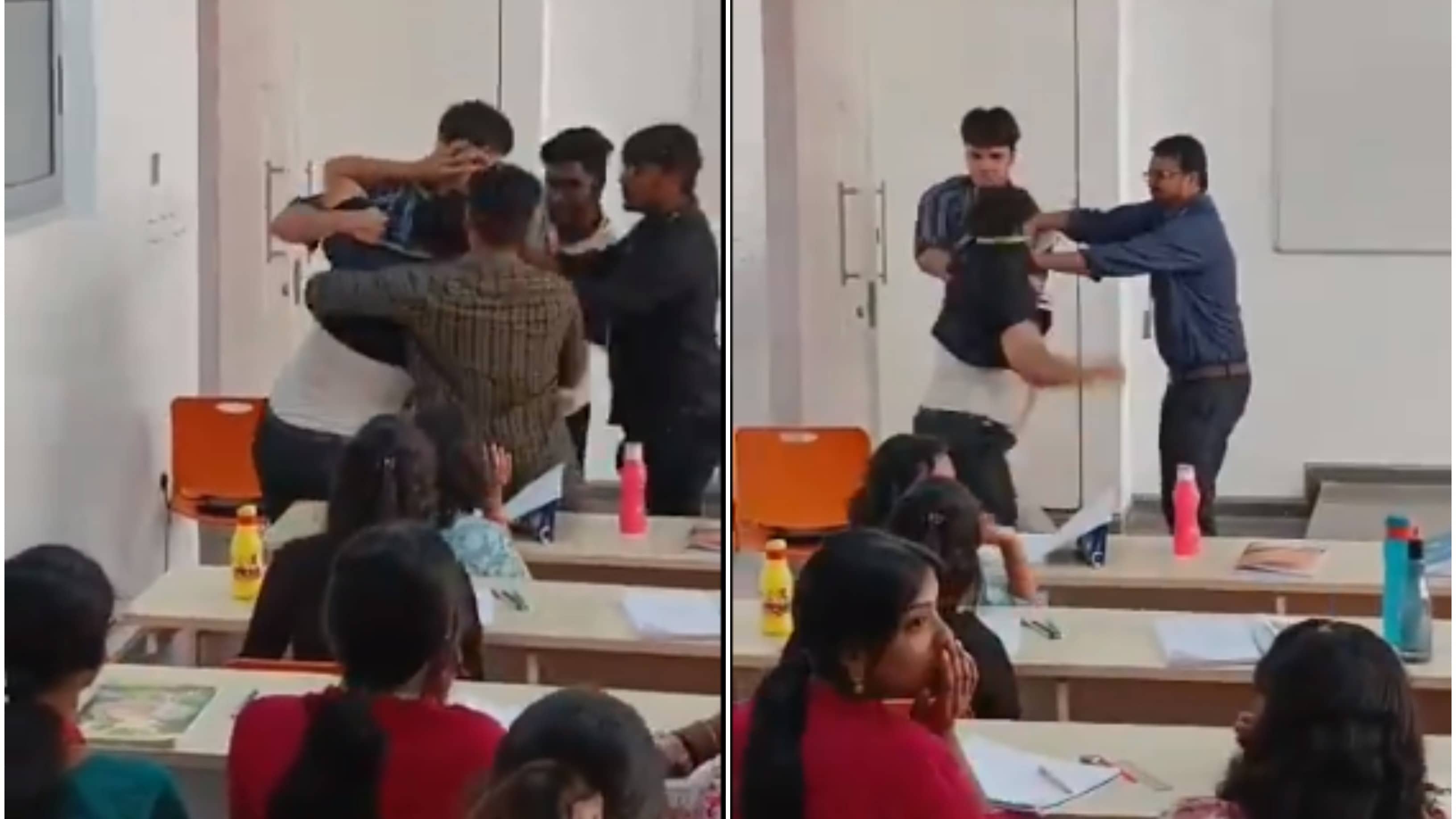 Viral Video: Students Brawl Over Front-Row Seat In Classroom Fight ...