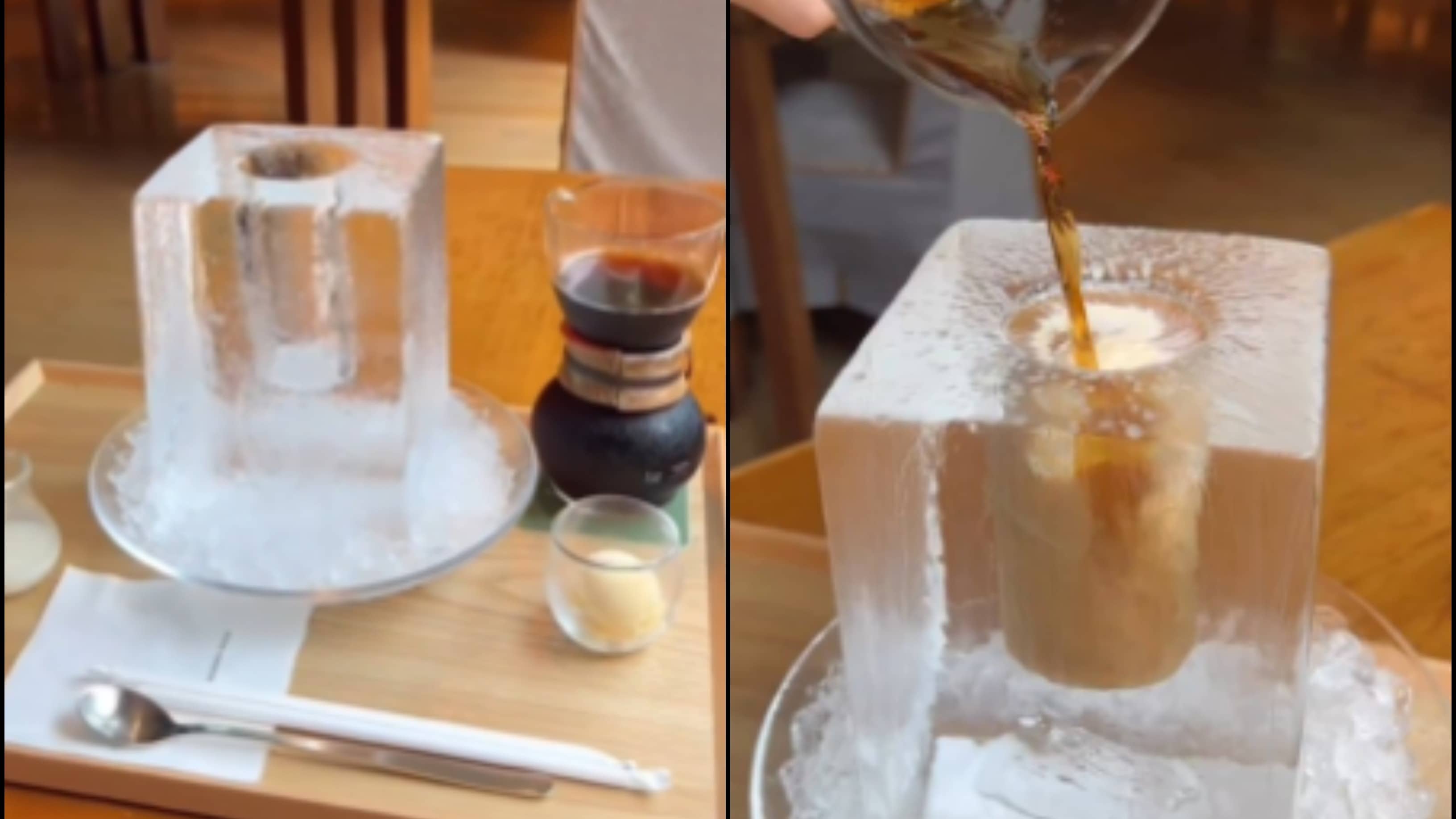 Viral Video: "Coffeed Ice" Kyoto Cafe's Coffee With A Twist Takes The ...
