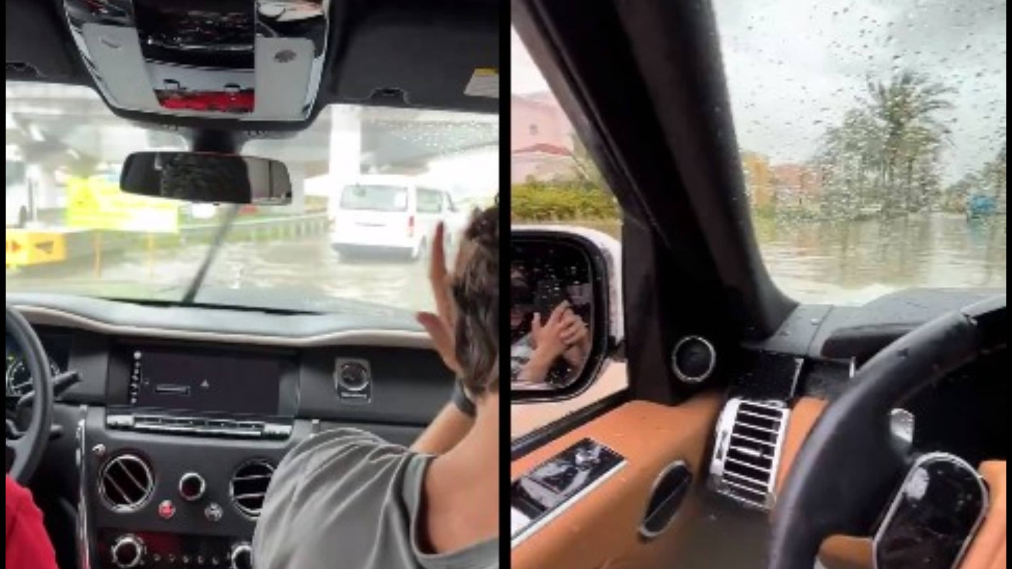 Dubai Rains: Viral Video Shows Rolls Royce Car Got Stuck In Flood Amid ...