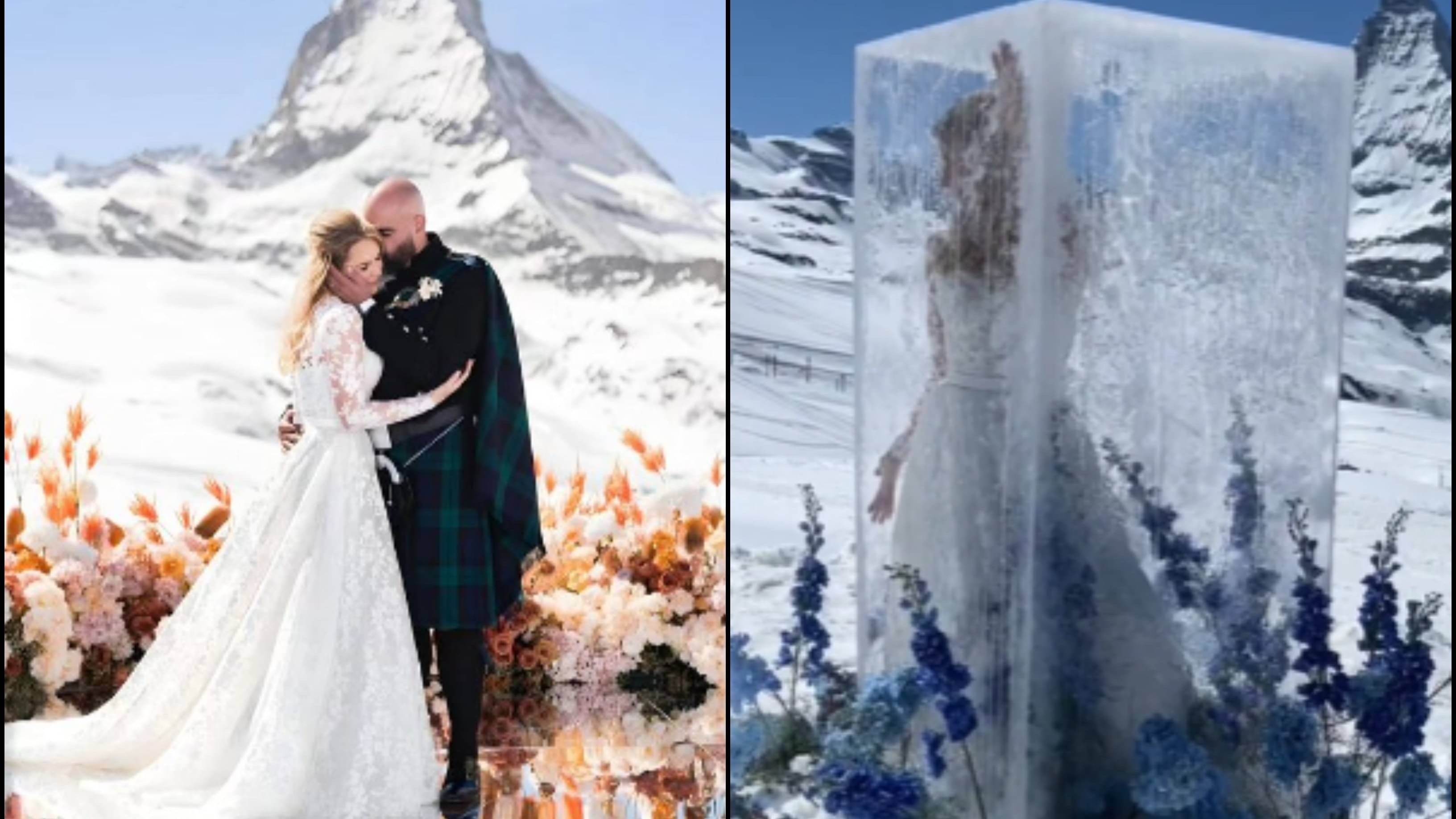 Darren Leung And Lucy Clayton's Magical Wedding In The Swiss Alps ...