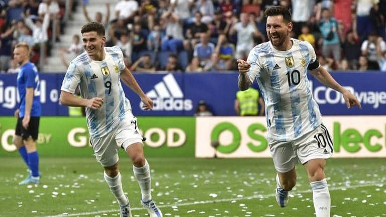 Lionel Messi nets five goals in friendly against Estonia, surpasses ...