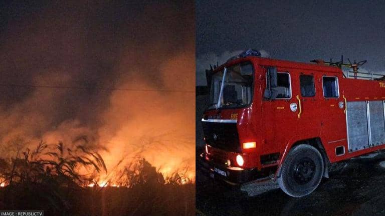 Massive fire breaks out on Cochin Port Authority land in Kerala; doused ...