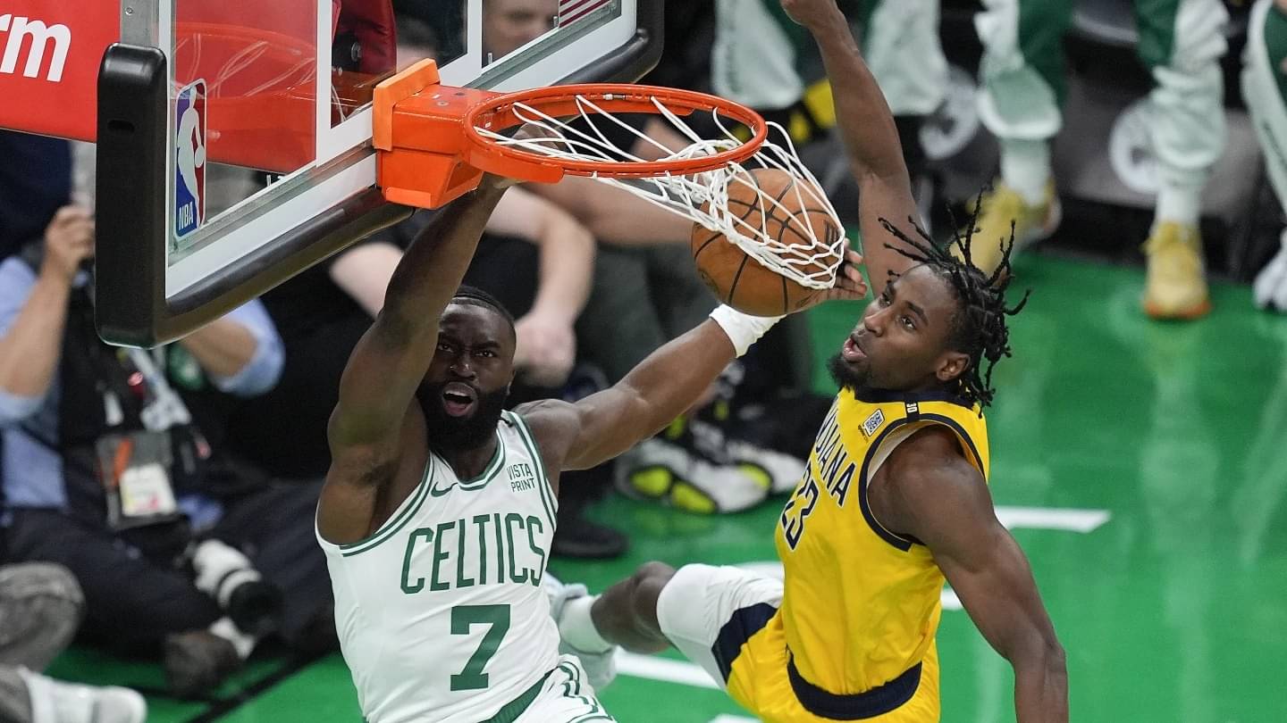 NBA Playoffs: Tatum and Brown lead Celtics to OT thriller win over Pacers in Game 1 of East ...