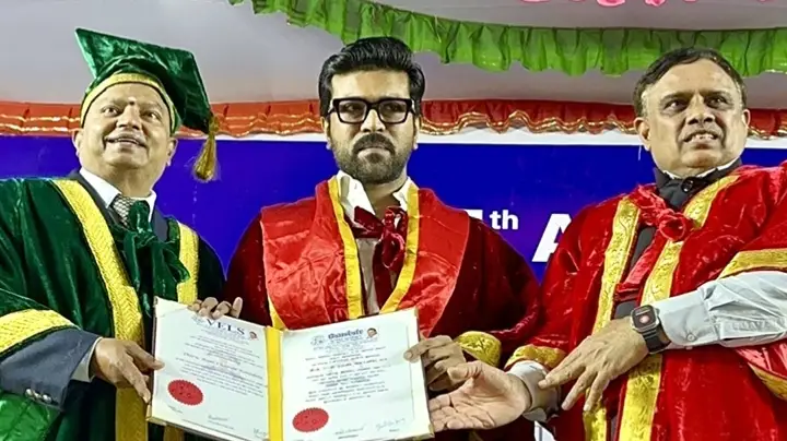 Ram Charan Conferred With Honorary Doctrate In Literature From Vels ...