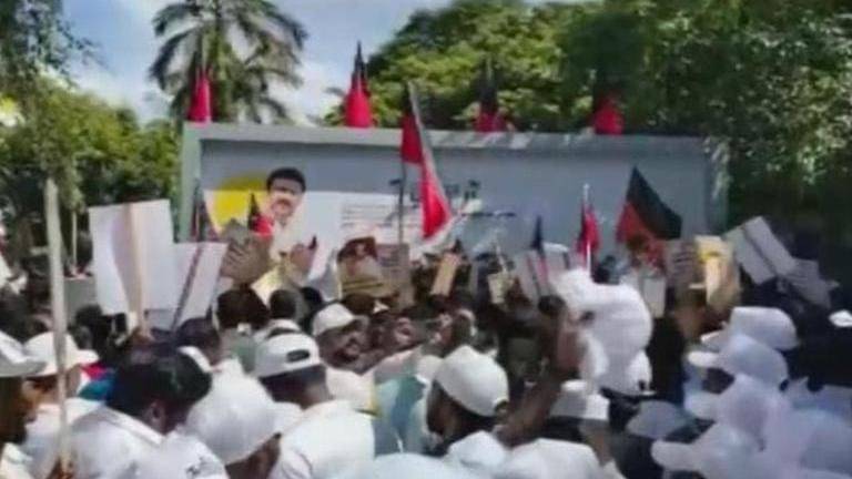 DMK protests in Tamil Nadu against 'Hindi imposition'; BJP terms it ...