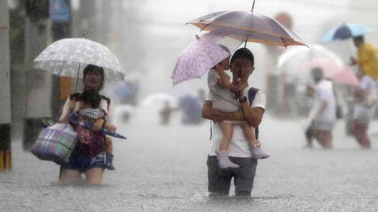 Japan floods indicative of climate change causing erratic rain patterns ...