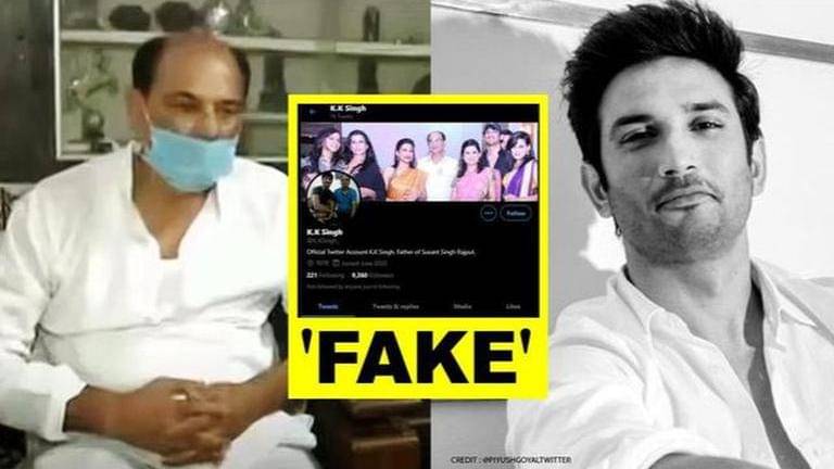 Twitter account of Sushant Singh Rajput's father KK Singh is 'fake', says family source ...