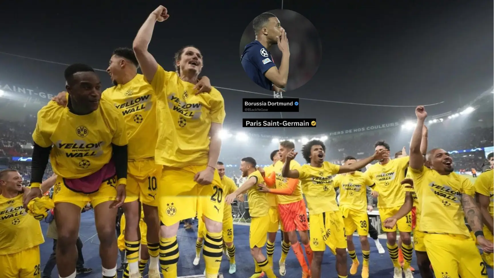 Borussia Dortmund BRUTALLY TROLL PSG after knocking them out of ...