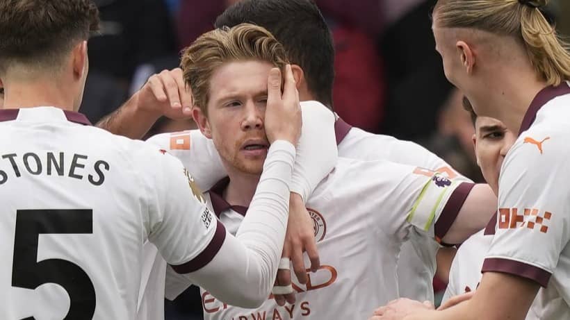 Kevin De Bruyne on bench for Manchester City at Real Madrid after ...