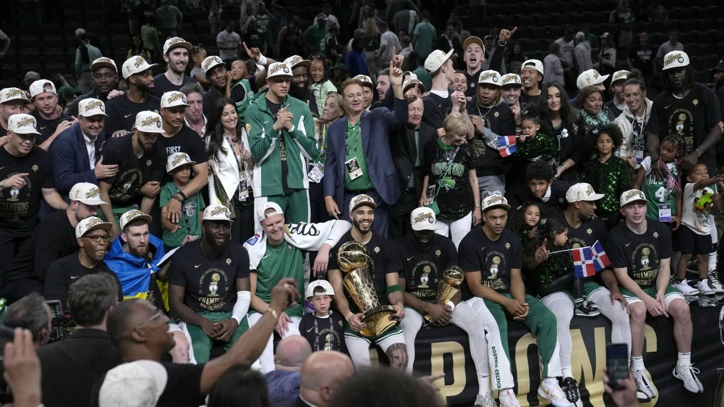 Boston Celtics win 18th NBA championship with 106-88 Game 5 victory over Dallas Mavericks ...