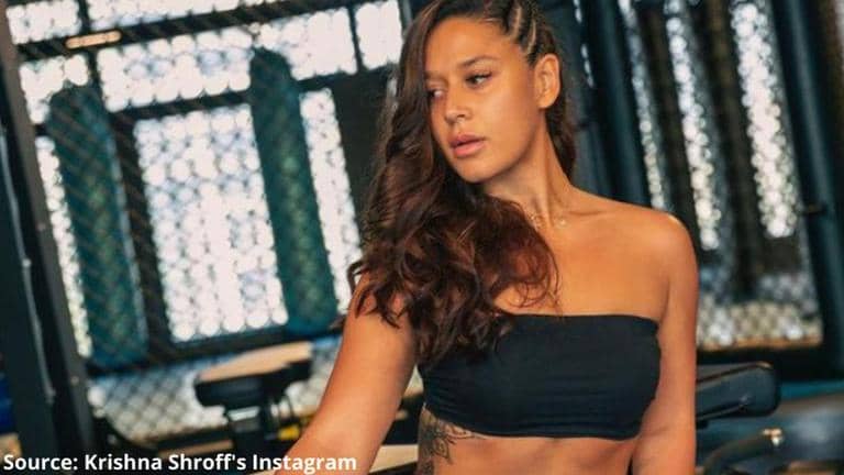 Krishna Shroff urges fans to eat carbs as she shows off her washboard ...