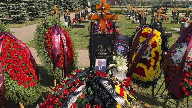 Wagner mercenary group's second-in-command Dmitry Utkin buried in quiet ...