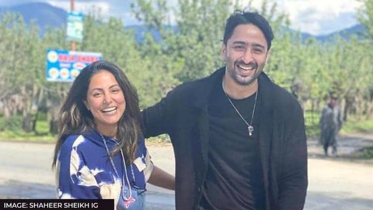 Hina Khan calls Shaheer Sheikh 'Farzi Kashmiri' for not remembering regional song; watch ...