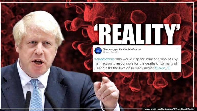 'Clap for Boris' campaign backfires as netizens criticise UK PM for ...