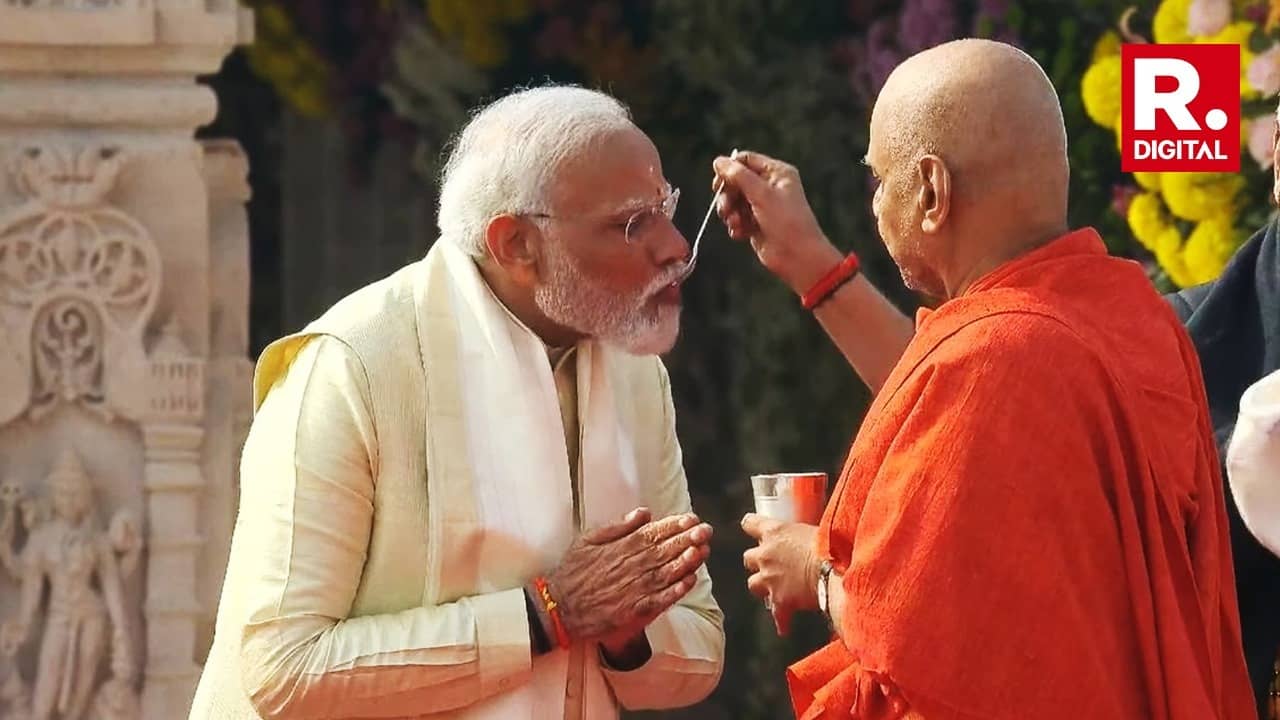 PM Modi ends 11-day fast after Ram Lalla Pran Pratishtha in Ayodhya ...