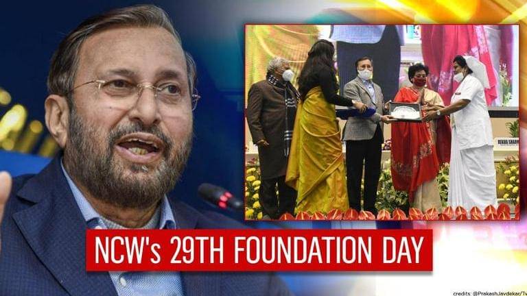 Prakash Javadekar felicitates Women COVID-19 Warriors on 29th NCW ... Prakash Javadekar felicitates Women COVID-19 Warriors on 29th NCW ...
