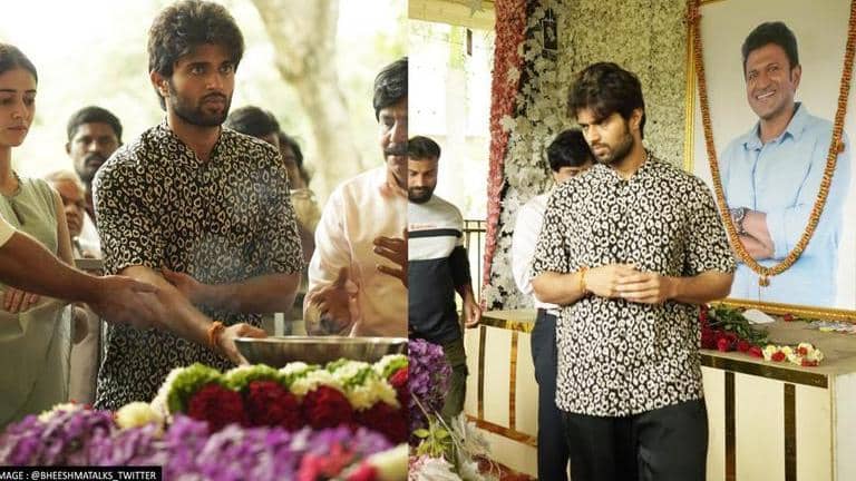 'Liger' actors Vijay Deverakonda, Ananya Panday pay respects to late ...