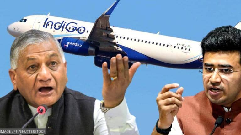 Tejasvi Surya had accidentally opened emergency door of IndiGo plane in Dec: V K Singh- Republic ...