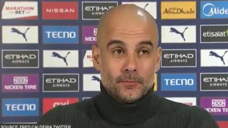 Man City manager Pep Guardiola calls reporter's moustache 'Sexy' in ...
