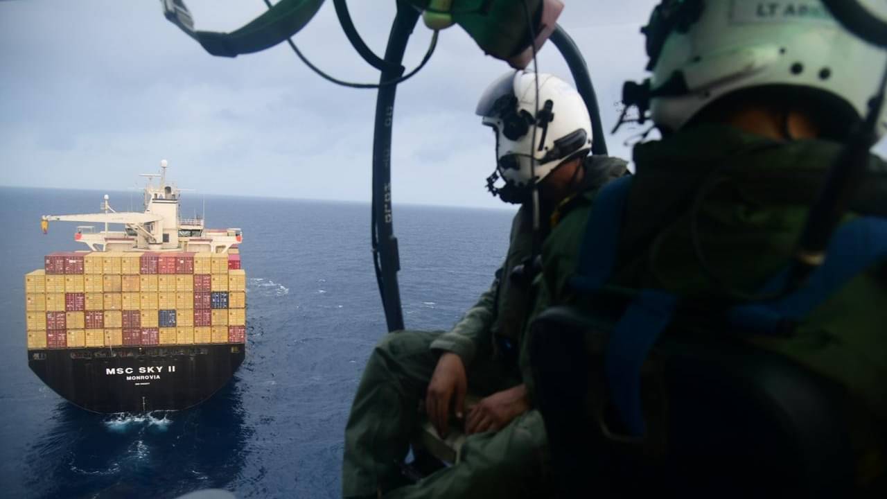 Navy Rescues Crew of 23 Onboard Merchant Vessel Struck by Suspected ...