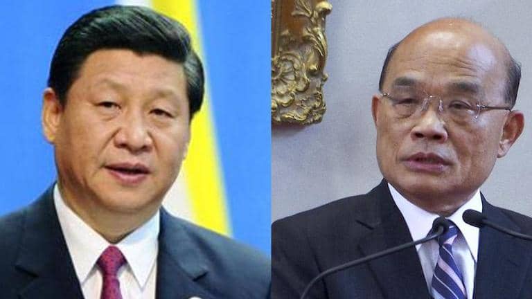 China accuses Taiwan Premier Su Tseng-chang of 'inciting hostility ...