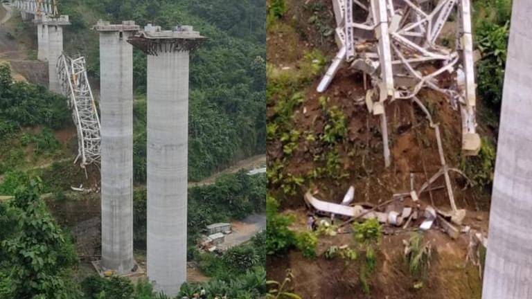 At least 17 dead after railway bridge collapses in Mizoram, several ... At least 17 dead after railway bridge collapses in Mizoram, several ...