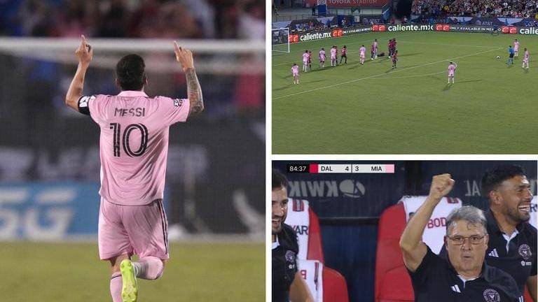 WATCH: Lionel Messi makes fans go wild with breathtaking free-kick in ...