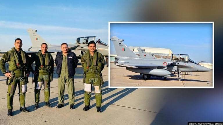 Three Rafale jets take to the skies for flight to India; to be fuelled ...