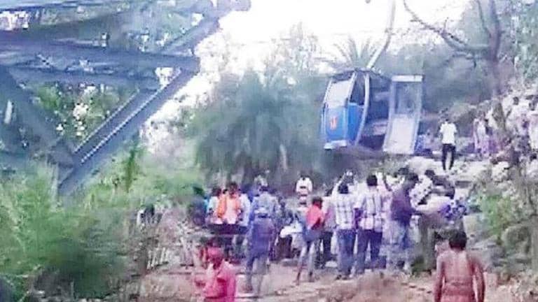 Jharkhand ropeway accident: Ten injured as cable cars in Deoghar ...