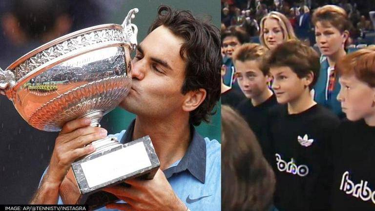 Roger Federer News: Video of 12-year-old Roger Federer as ball boy goes viral, internet hit with ...