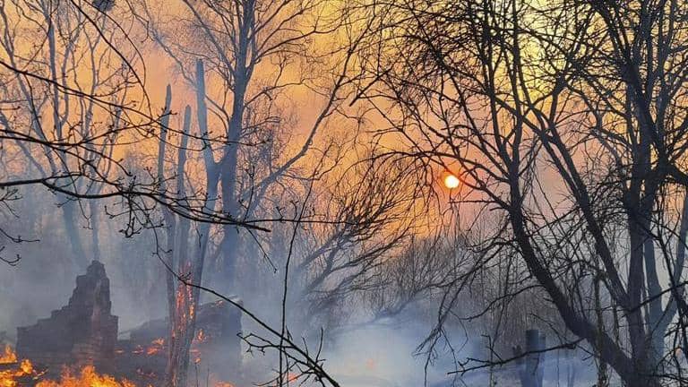 Radiation levels 16 times above normal after fire hit Chernobyl nuclear ...