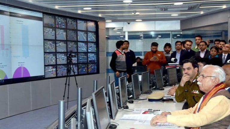 Khattar inaugurates Integrated Command and Control Centre in Gurgaon ...