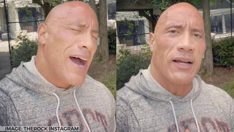 Dwayne Johnson sings Garth Brooks song in cracking voice for fan ...