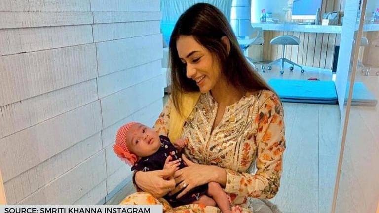 Smriti Khanna shares adorable pics from her baby's 40th day ceremony ...