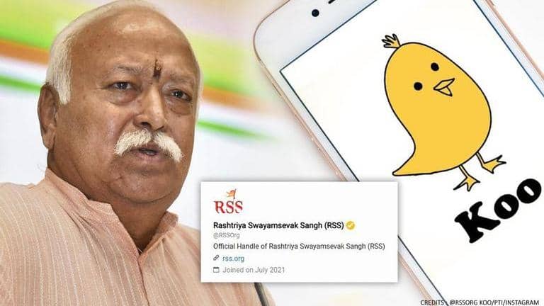 RSS joins Koo App amid Twitter's face off with Government of India, see ...