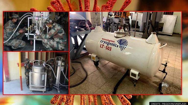 COVID-19: Indian Army engineers find solution to convert liquid O2 to ...