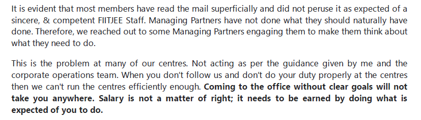 'Salary not a matter of right': FIITJEE Chairman amid payout delays ...