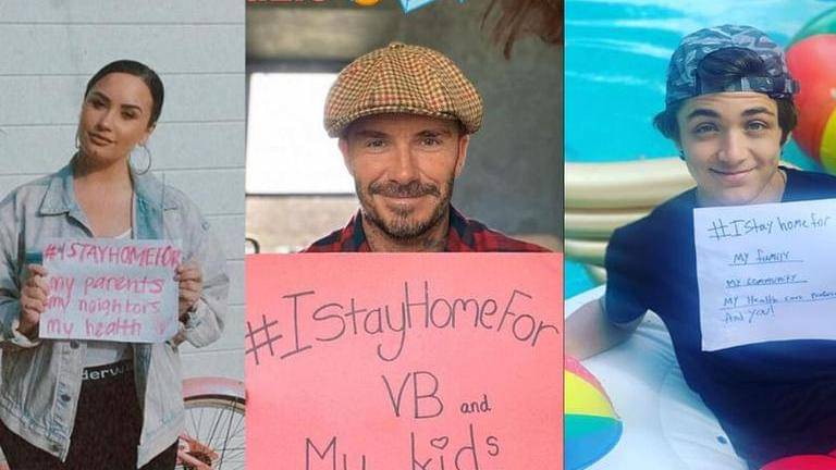 Demi Lovato, David Beckham, & others join the 'I Stay Home For ...