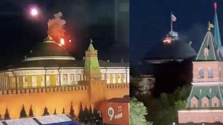 Kremlin drone attack: Second UAV strikes Putin's official residence in ...