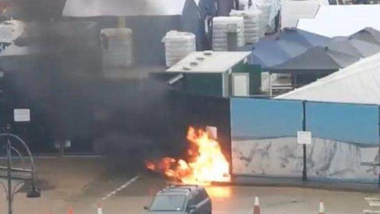 UK Police say gas bombs thrown at immigration center, 1 hurt | Republic ...