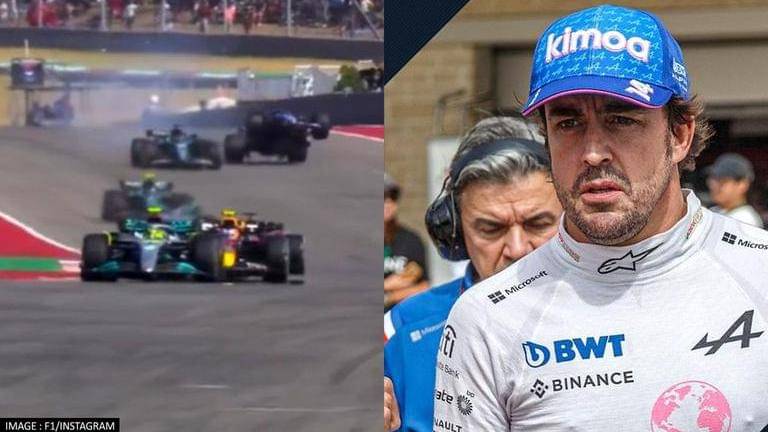 United States GP: Fernando Alonso involved in scary crash, loses points ...