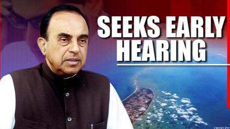 Subramanian Swamy asks SC to direct govt on declaration of Ram Setu as historical monument ...