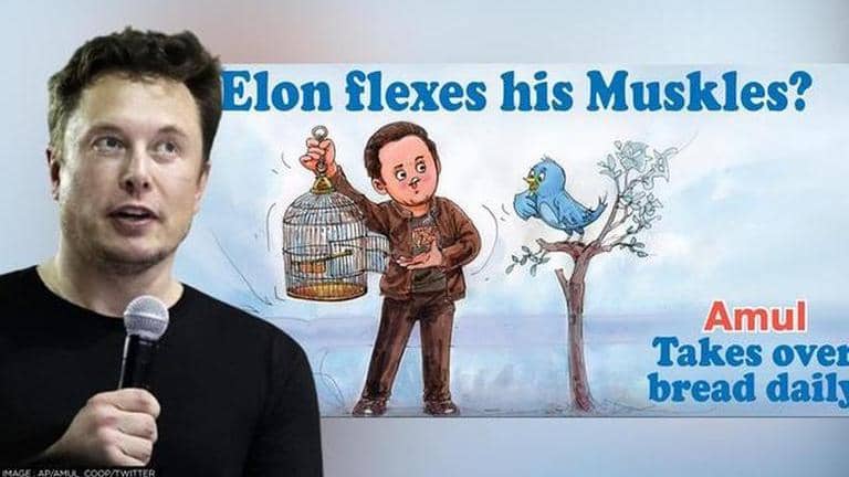 Amul topical attempts a hilarious take on Elon Musk's Twitter bid; See ...