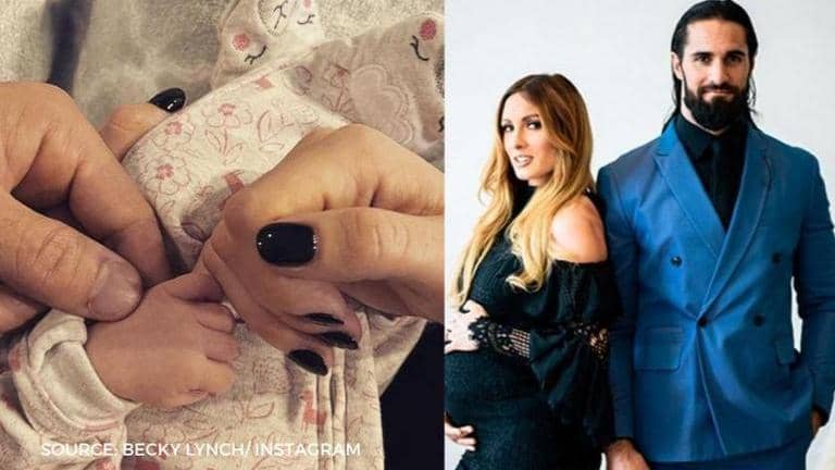 Becky Lynch and Seth Rollins announce birth of their first child with ...