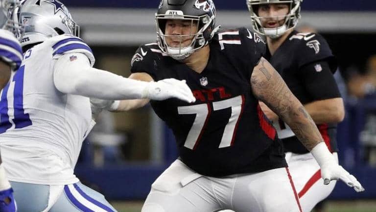 Falcons release former starting left guard Jalen Mayfield among 4 cuts ...