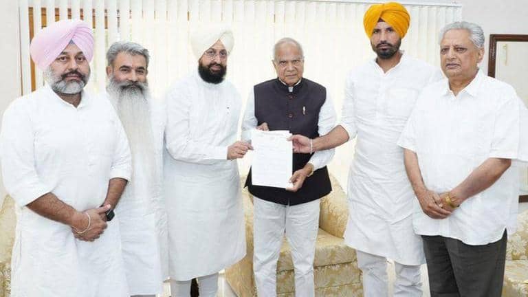 Punjab Congress leaders meet governor, urge him to press Centre to ...